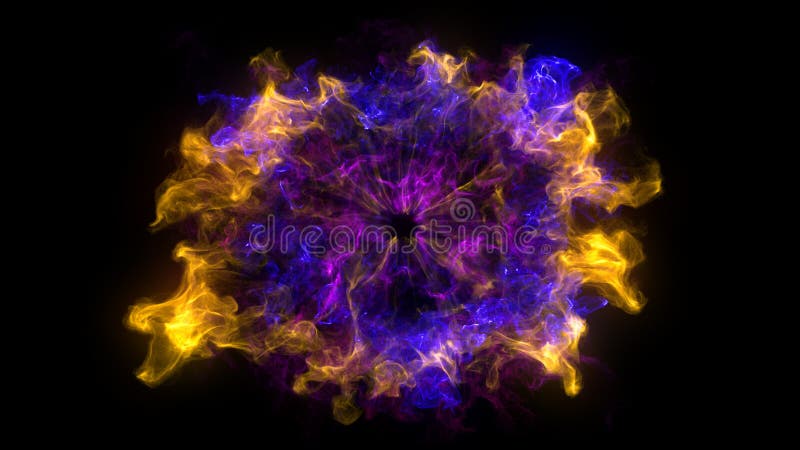 Abstract Background with Shockwave Explosion on Black Backdrop Stock ...