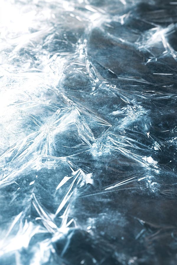 An Abstract Background Showcases a Glowing Ice-like Texture with Soft ...