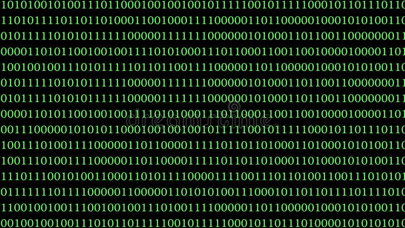 Digital Binary Code Background Featuring Repeated Strings of Ones and ...