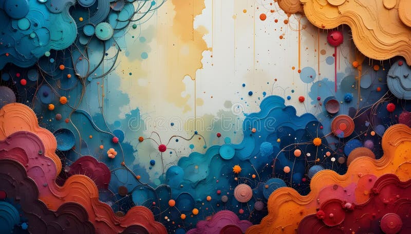 Dynamic Fusion: a Vibrant Abstract Background with Textured Artistic ...