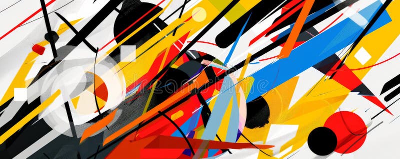 Abstract Background Showcasing Bold, Intersecting Lines and Geometric ...