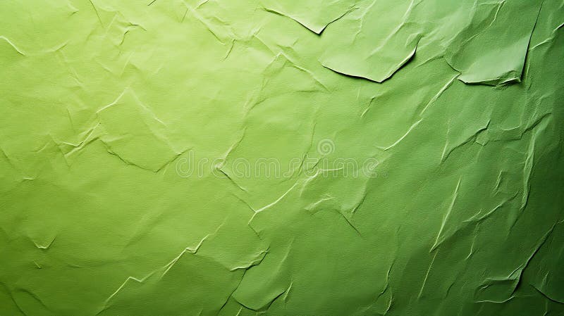 Abstract Olive Green Crumpled Paper Texture with Shadow Gradient ...