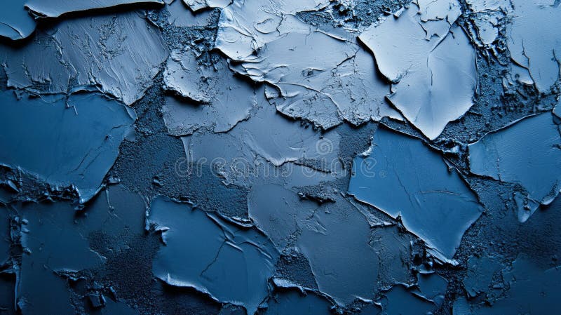 Abstract Background Showing Cracked Blue Paint Texture Stock Image ...
