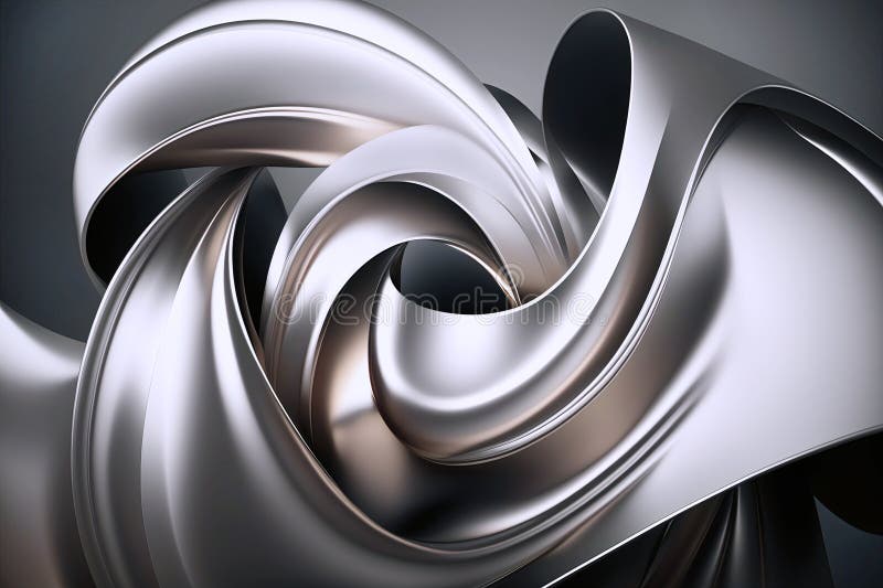 Abstract Background Silvery Shiny Liquid Metal.AI Generated Stock ...