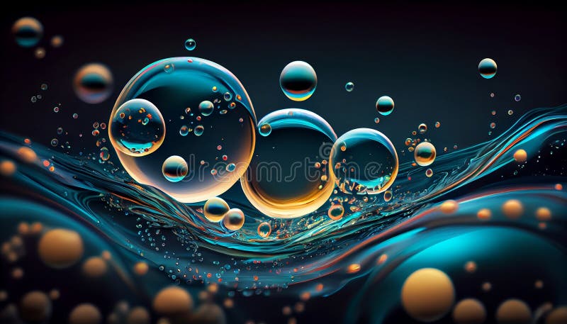 Abstract Background that Simulates the Movement of Water in a Stream ...