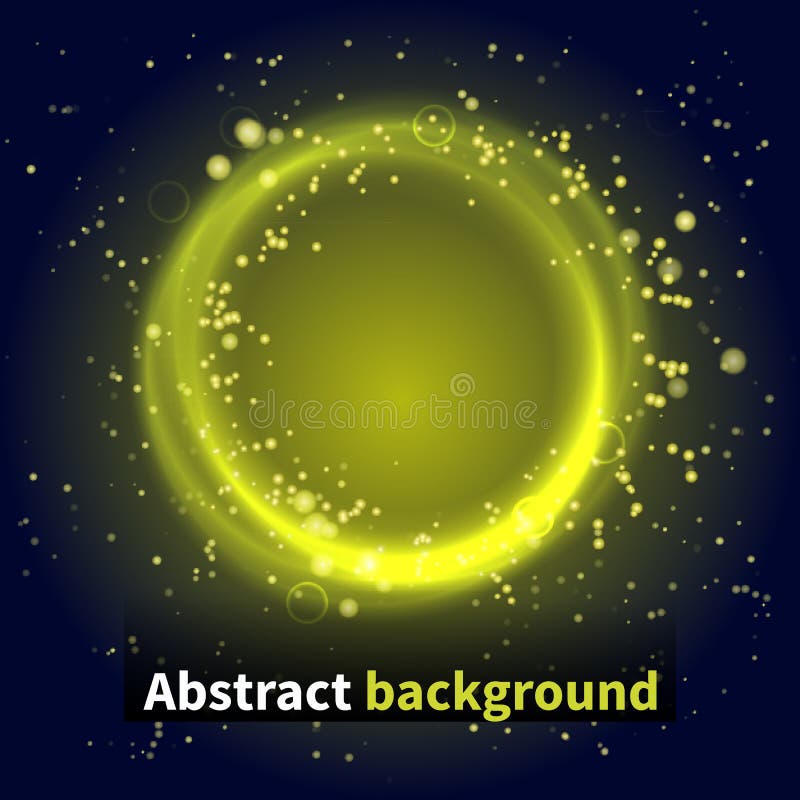 Abstract Background Sky with Light Particles Stock Illustration ...