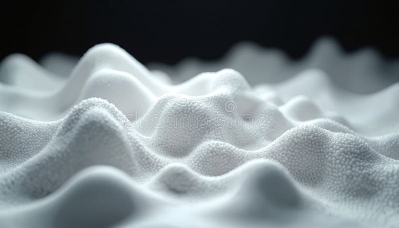 Abstract Background of Small White Particles Aggregation on Wavy ...