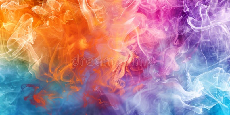 Abstract Background with Smoke Patterns and Artistic Splashes, Vibrant ...