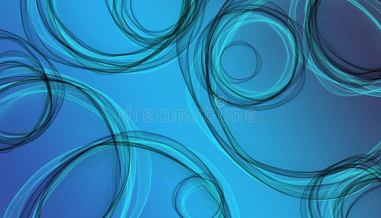 Abstract Background with Smoke Rings. Geometric Pattern Stock ...
