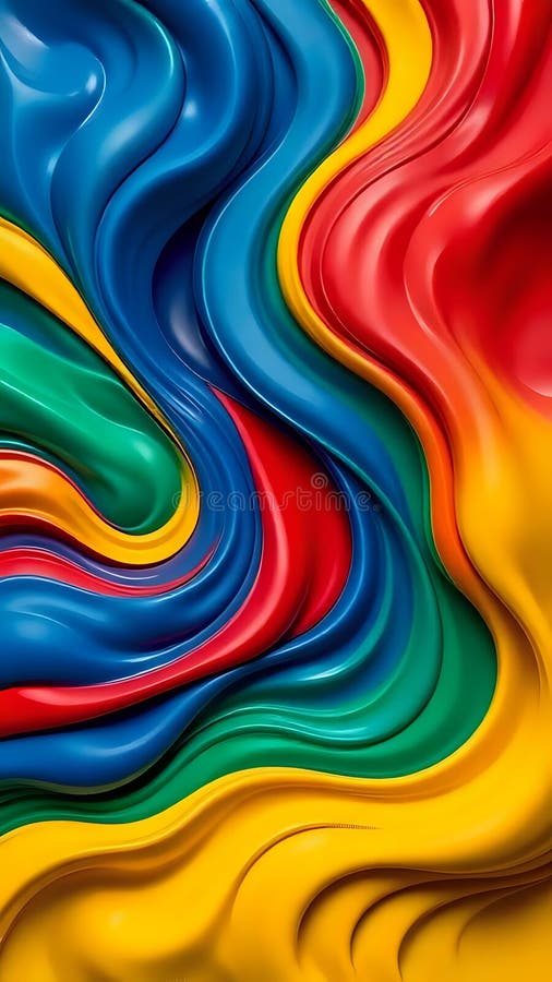Abstract Background with Smooth, Flowing Textures Resembling Liquid or ...