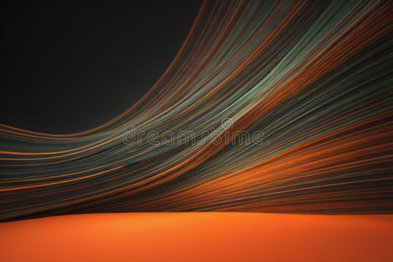Abstract Background with Smooth Lines and Space. Generative Ai Stock ...