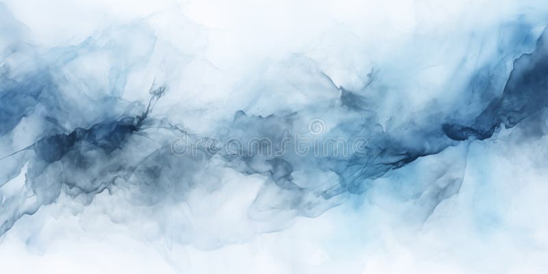 Abstract Blue Smoke Moves on a White Background Stock Illustration ...
