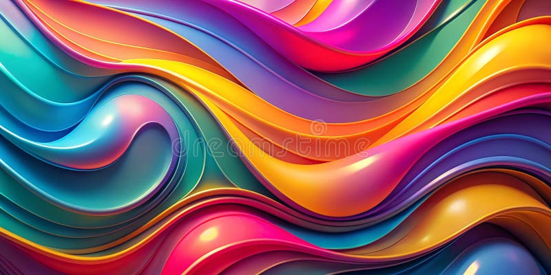 Abstract Background with Smooth Shapes Wallpaper AI Generative Stock ...