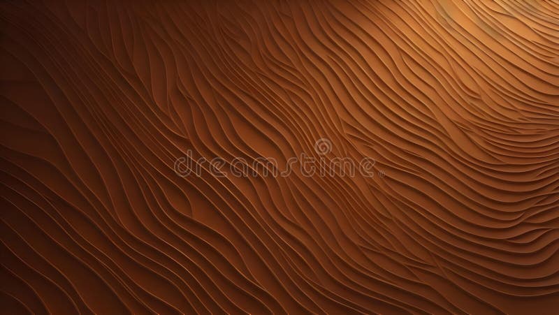 Abstract Background with Smooth Wavy Lines in Brown Colors. Generative ...