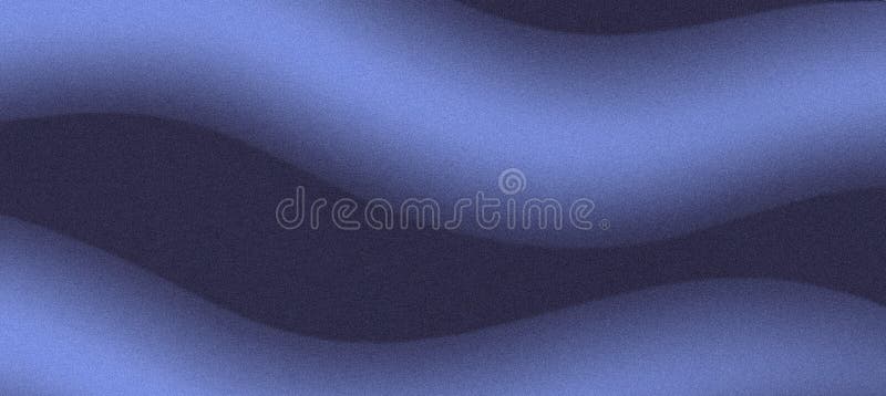 Flowing Smooth Wavy Shapes in Blue Abstract Background with Grainy ...