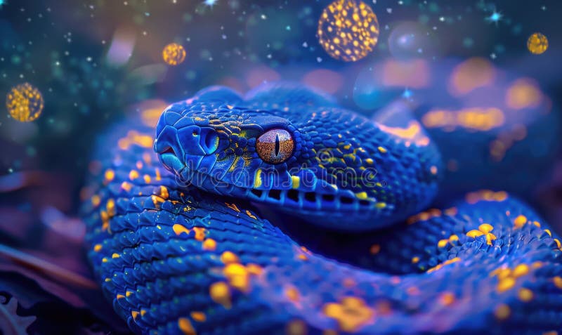 Abstract Background with Snake and Enchanting Light Stock Photo - Image ...