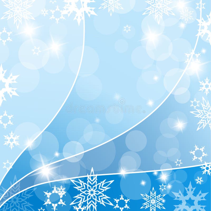 Abstract Background with Snowflakes. Vector Stock Vector - Illustration ...