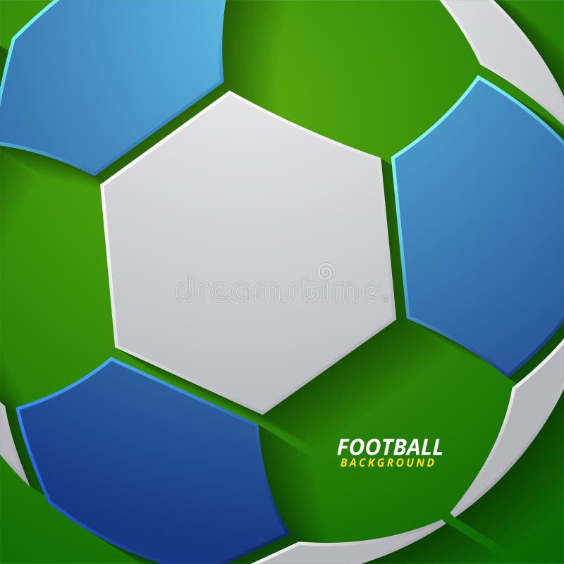 Abstract Background with Soccer Ball Stock Vector - Illustration of ...