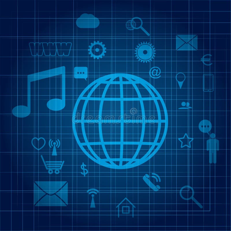 Basic - Media Icons stock vector. Illustration of film - 19823004