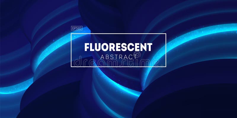 Abstract Background. Soft Cold Blue Light from Fluorescence. Stock ...