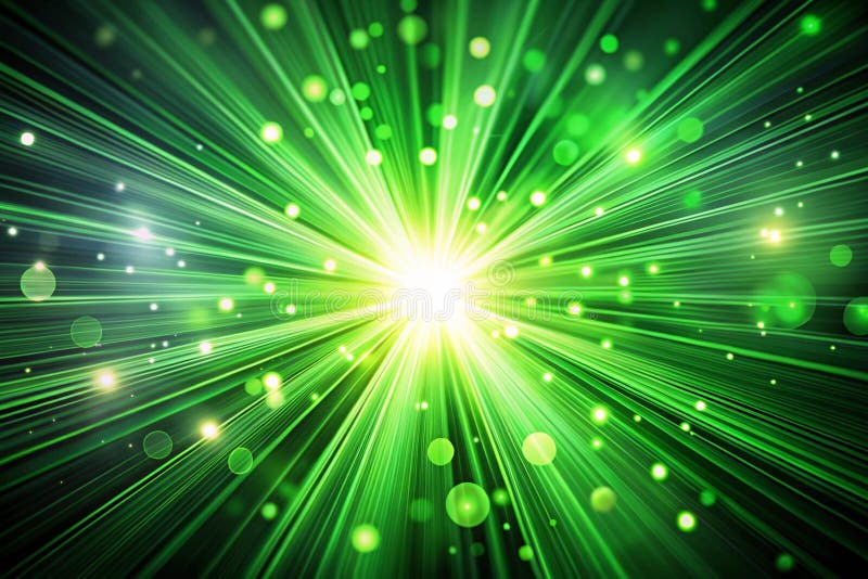 Green Light Abstract Background Stock Illustration - Illustration of ...