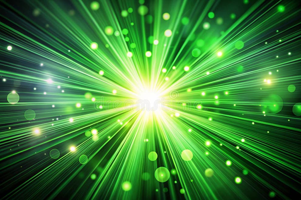Green Light Abstract Background Stock Illustration - Illustration of ...