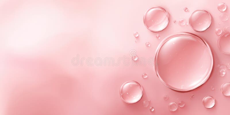Abstract Background with Soft Pink Gel Splashes and Drops Stock ...
