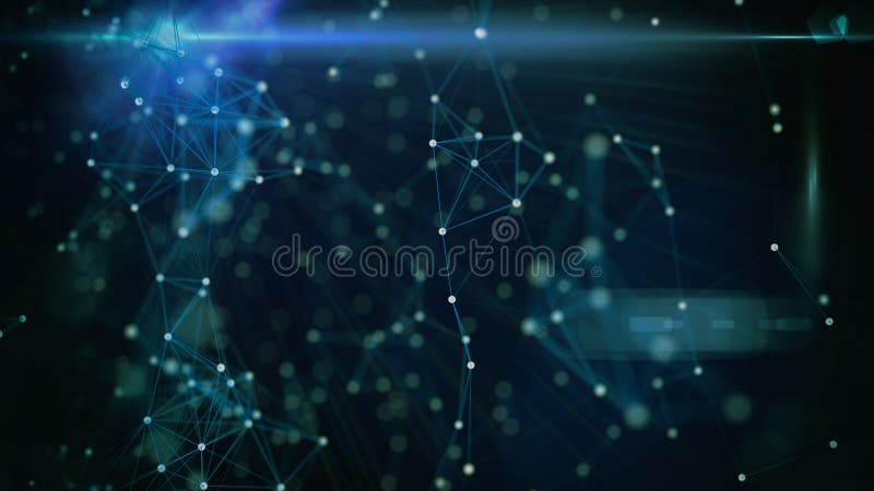 Abstract Background is a Space of Lines and Points Stock Illustration ...