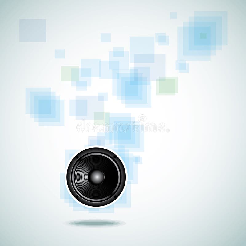 Abstract Background with Speaker Stock Vector - Illustration of digital ...
