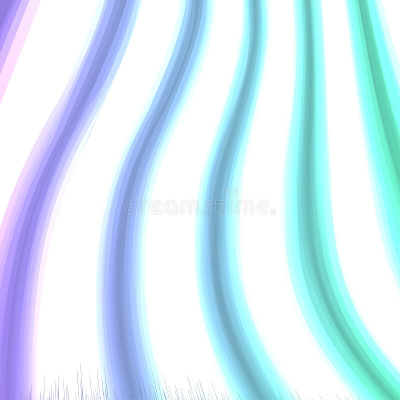 Abstract Background with Spectral Effect. Waves of Green and Blue Stock ...