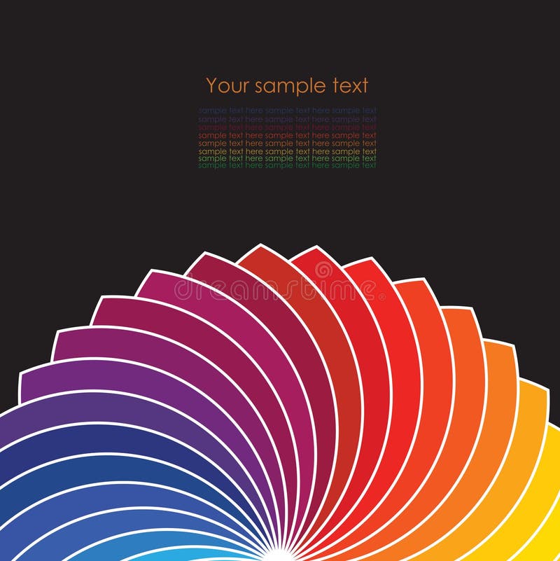 Abstract Background with Spectrum Wheels. Stock Vector - Illustration ...