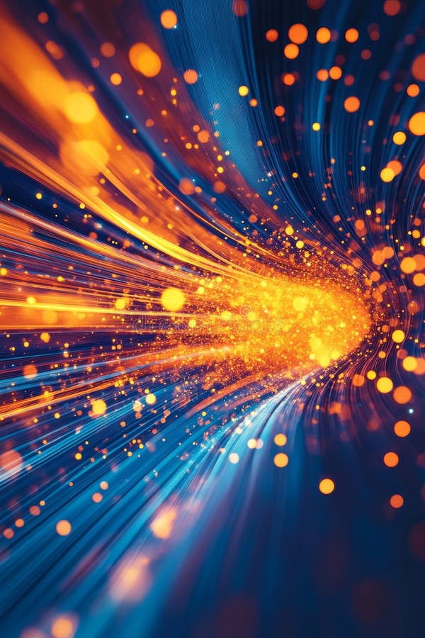 Abstract Background. Speed of Light. Data Flow. Stream of Energy ...