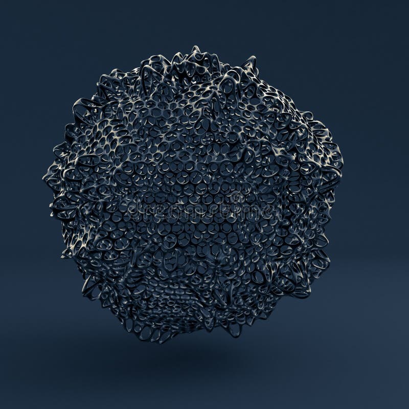 Abstract Background, Sphere, Form. 3d Illustration, 3d Rendering Stock ...