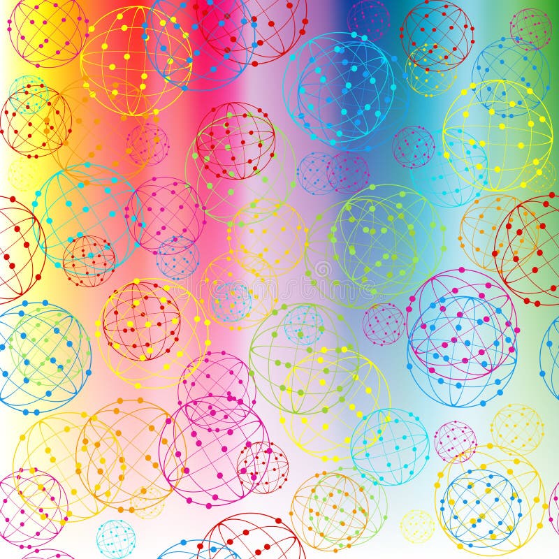 Abstract Background with Spheres Stock Illustration - Illustration of ...