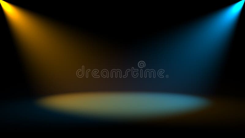 Abstract Background with Spotlight. Digital 3d Stock Illustration ...