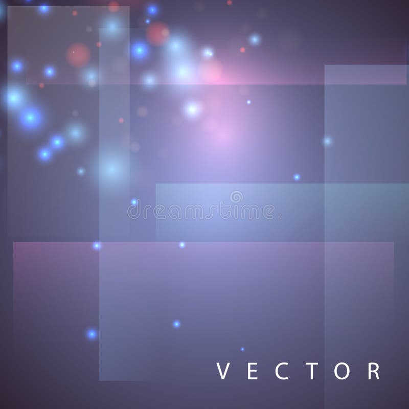 Abstract Background with Spots of Light and Geometric Shapes. Light ...