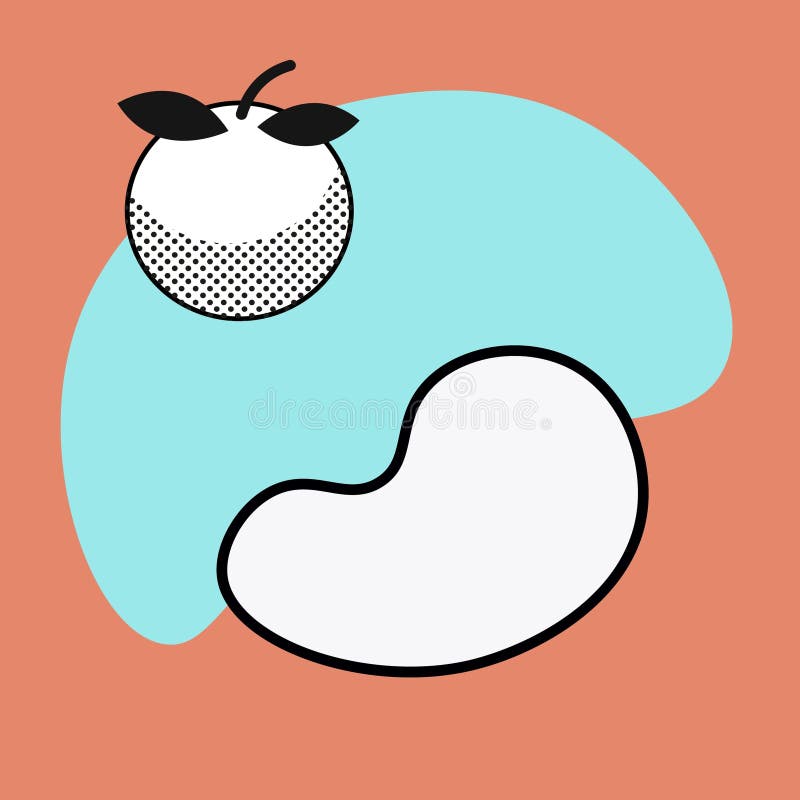 Abstract Background. Square Card. Color Uneven Flat Shapes. Simple ...