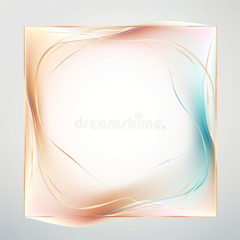 An Abstract Background with a Square Frame Stock Illustration ...