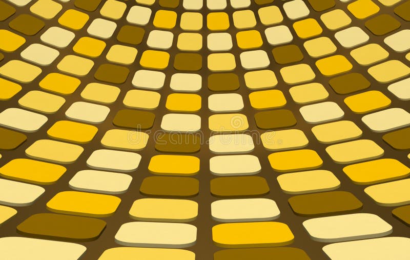 Abstract Background with Squares Bended in a Perspective View Stock ...