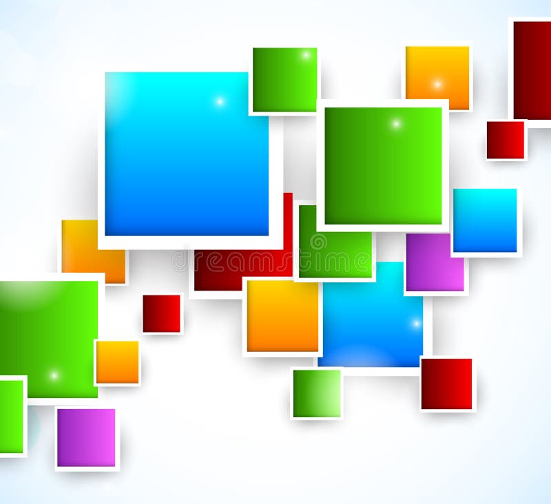 Abstract Background with Squares Stock Vector - Illustration of flow ...