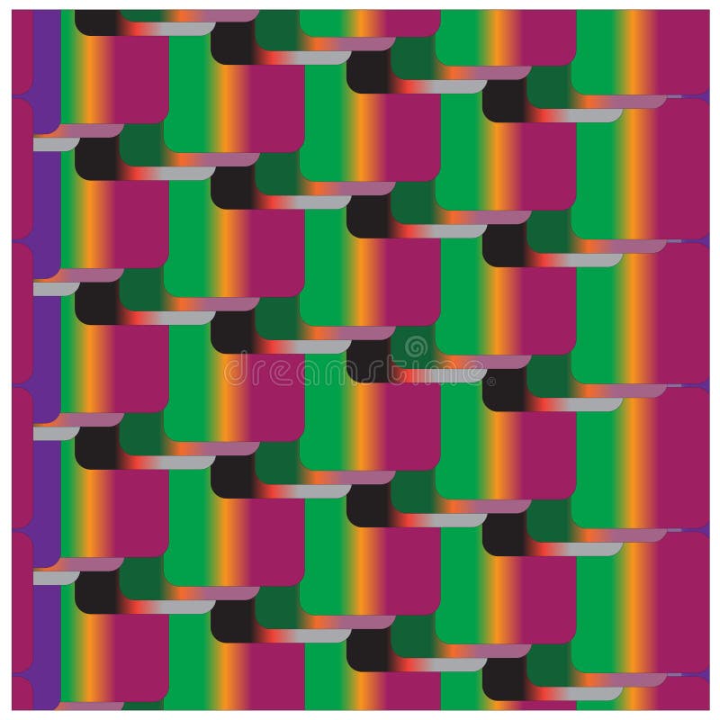 Abstract Background with Squares of Rainbow Colors. Stock Illustration ...