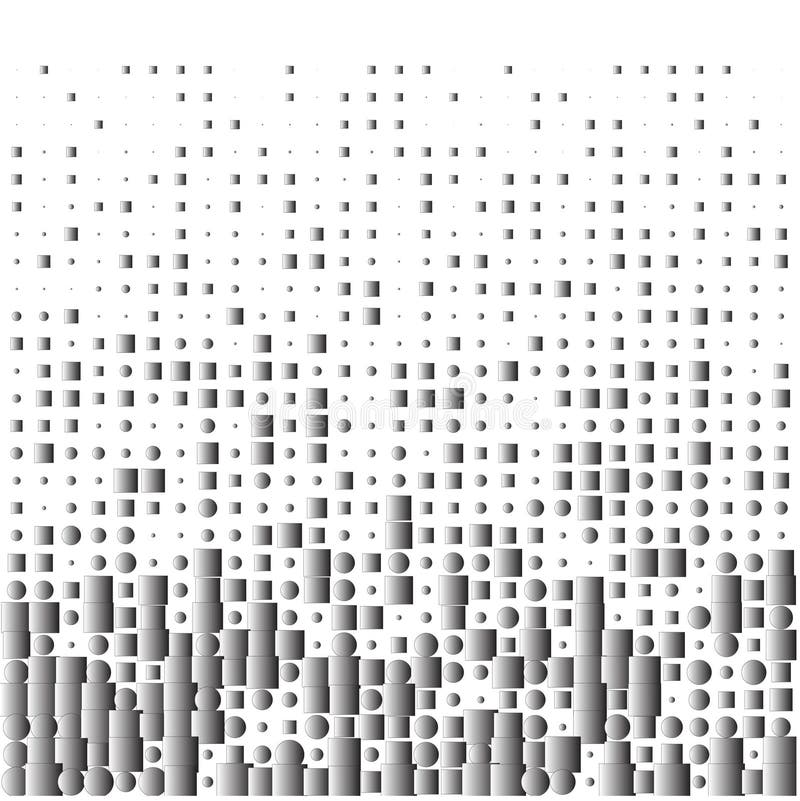 Abstract Background with Squares and Spheres Stock Vector ...