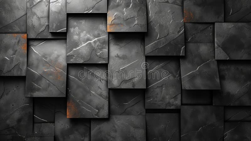 Abstract Background of Stacked Dark Grey Tiles with Subtle Texture ...