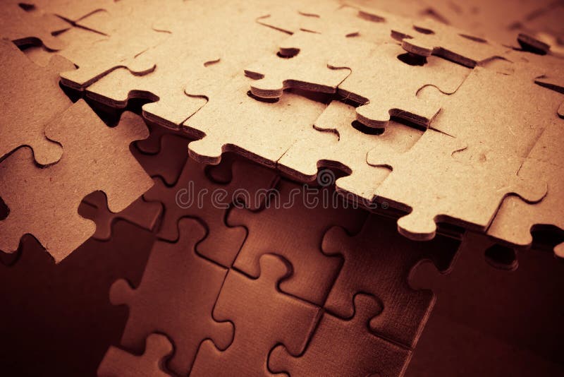 Abstract Background. Stacked and Scattered Puzzles in the Form O Stock ...