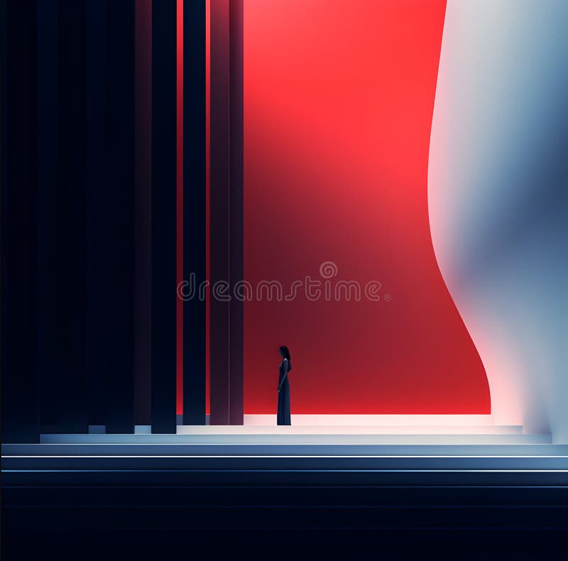 Abstract Background with Stage Theater Stock Illustration ...
