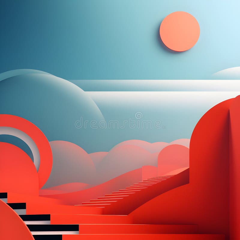 Abstract Background with Stage Theater. Stock Illustration ...