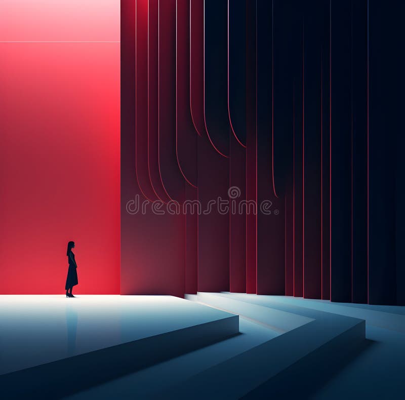 Abstract Background with Stage Theater Stock Illustration ...