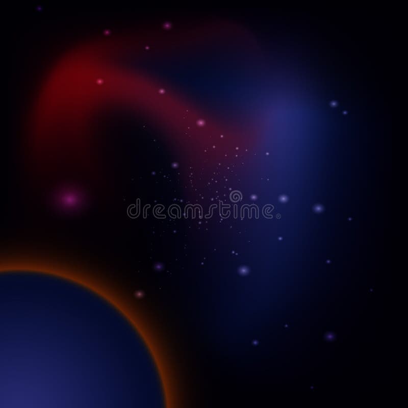 Abstract Background of Star Universe, Star Dust and Planet. Stock ...