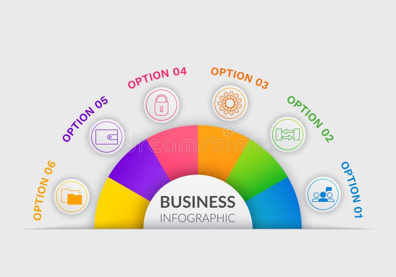 Abstract Background with Steps, Parts, Options, Infographic Template ...