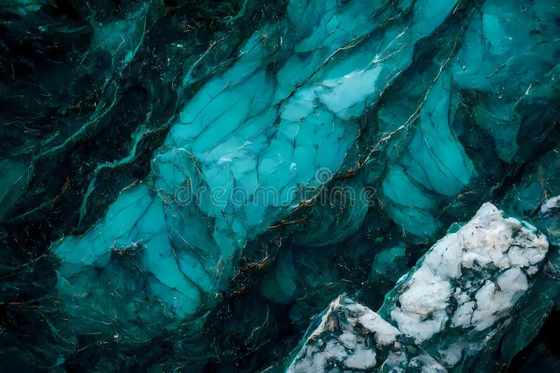 Abstract Background of Stone Texture. Turquoise Marble Pattern Stock ...